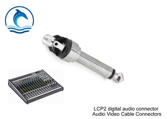 LCP2 2 Pole Audio Video Cable Connectors 1/4 Inch Mono Plug Audio Cable Connectors