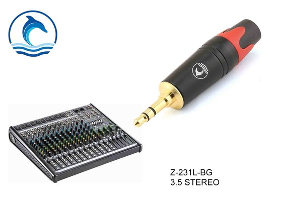 Audio Jack TRS Microphone Connector Gold Plated Contacts High Precision