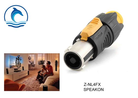 Cold Forging Z-NL4FX Speakon Speaker Connectors For Electrical Equipment