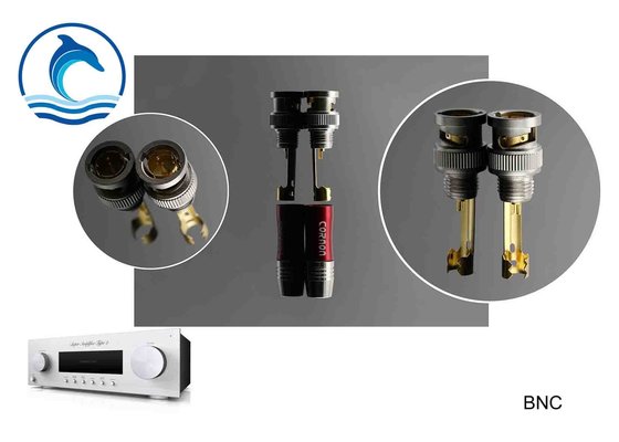 HD-BNC 75 Ohm Bnc Compression Connector Zinc Alloy / Copper Material
