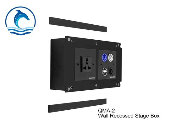 In-Wall Recessed Low-Voltage Box for audio cable connectors and audio video extension cable