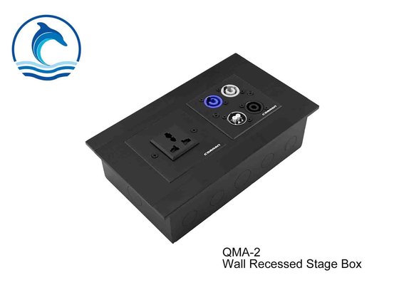 In-Wall Recessed Low-Voltage Box for audio cable connectors and audio video extension cable