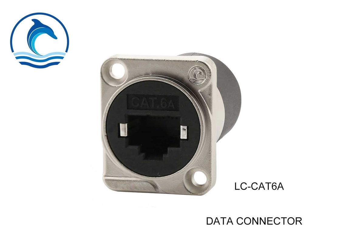 Amplifier Universal Data Connector D Flang Panel Mount LC-CAT6A Zinc Alloy Body