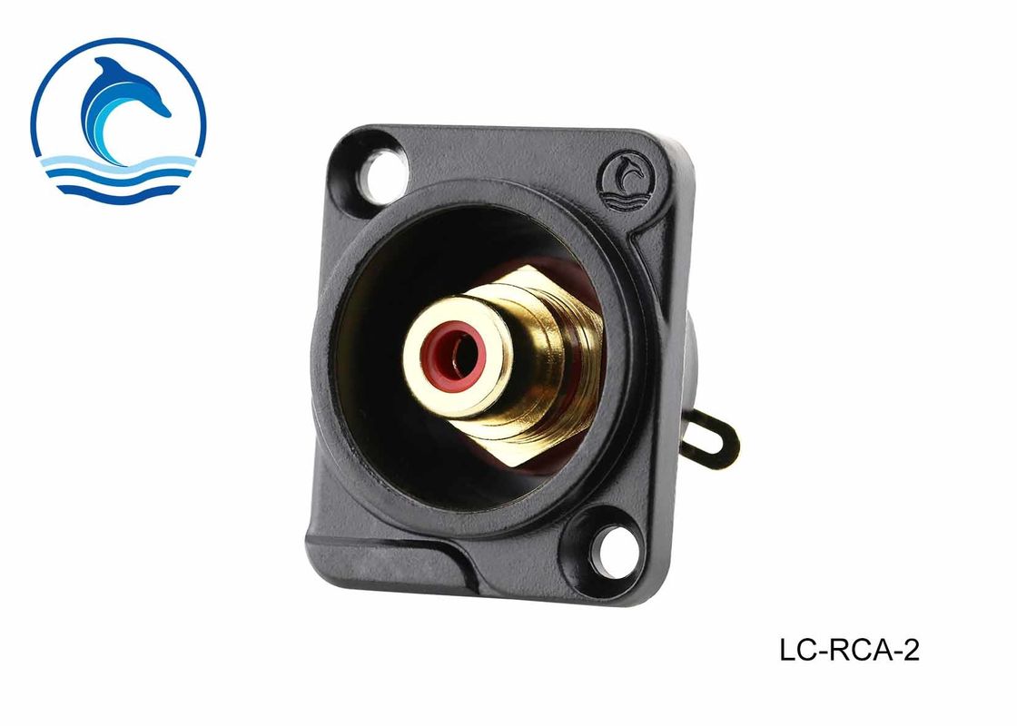 Square LC-RCA-2 RCA Jack Connector RCA Phono Connector Jack Panel Mount