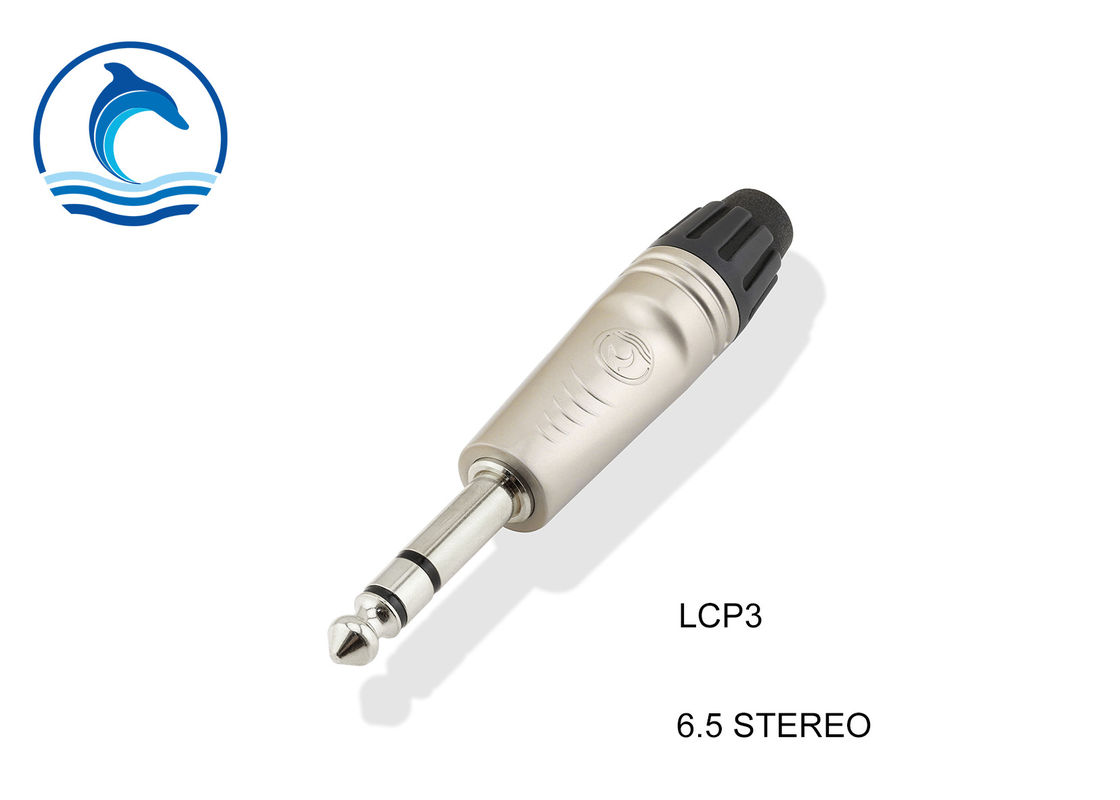 LCP3 1/4" Stereo Jack 6.35mm Stereo TRS Audio Connector Copper Alloy Contact