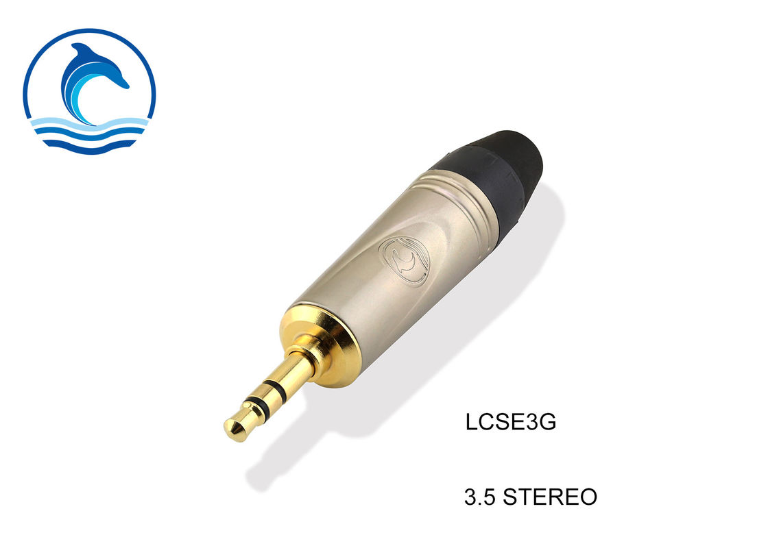 3.5 Male TRS Microphone Connector LCSE3G 1/8" Speaker Cable Connectors DIY Connector