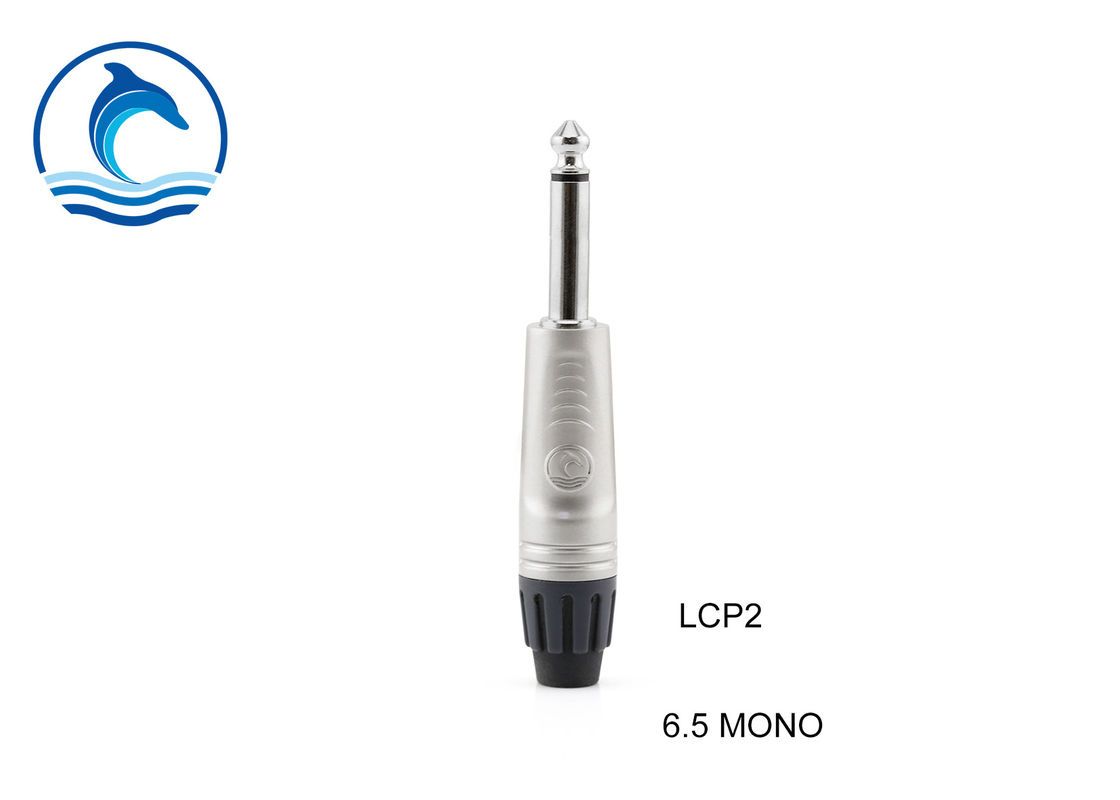 6.35mm TR Video Connector 2 Pole Mono Male Plug Audio Jack Connector For Amplifier Microphone