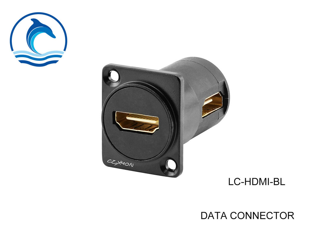 HDMI 1.4 Female Feed Through Socket , LC-HDMI-BL Waterproof Data Connector