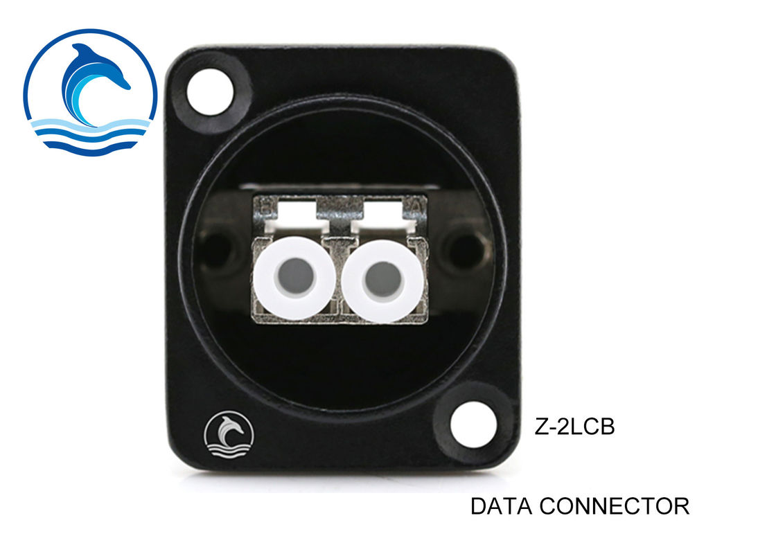 2 Contacts LC Quick Circular Connectors Fiber Optics Z-2LCB Metal Shell Shielded Sockets