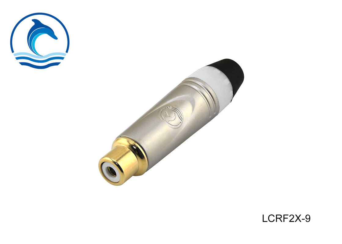 Audio Video Female RCA Jack Connector Environmentally Friendly For Stereo Power Amplifier