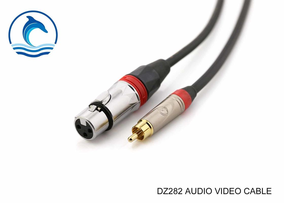 DZ282 Audio Video Cable OEM XLR Microphone Cable Female XLR To RCA Plug Custom Designed