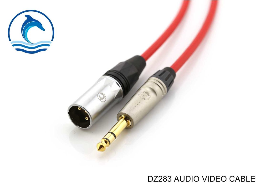 DZ283 Audio Video Cable With XLR Female Male Connectors And 6.35mm TRS Stereo Plug