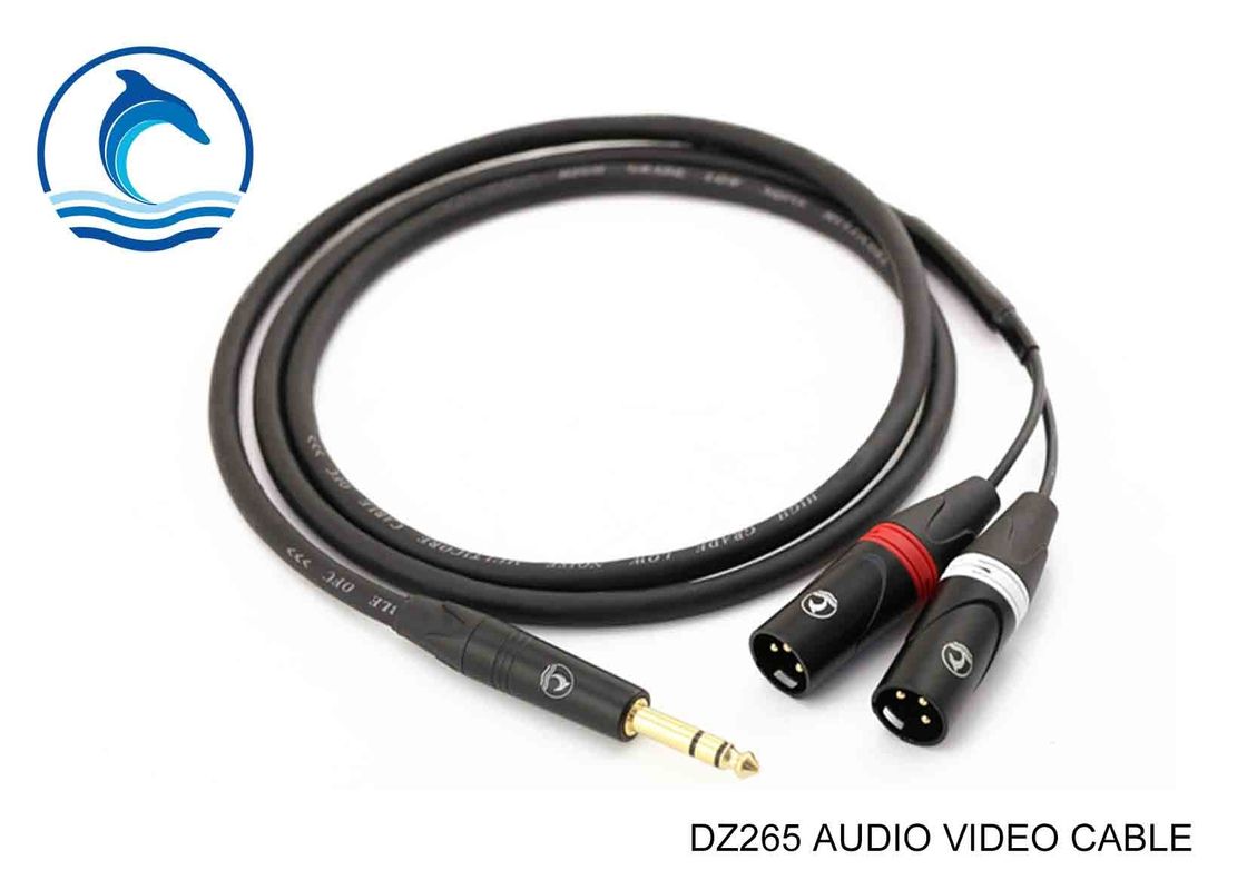 DZ265 Audio And Video Cables With XLR Male Plug / XLR Female Plug And 6.35mm TRS Connector