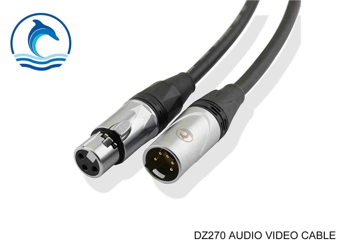 DZ270 Video Adapter Cable 3 Pin XLR Male Female Plug And 5 Pin XLR Connectors