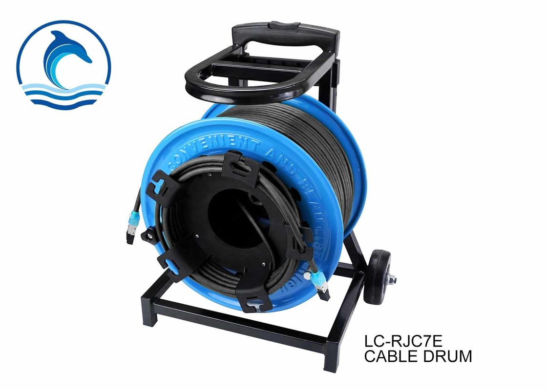 Metal Empty Cable Drum LC-RJC7E 2 Years Warranty With CAT7 Connectors