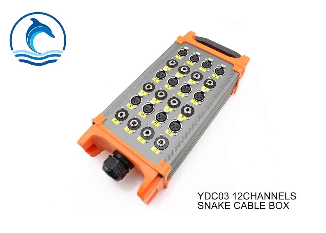 12 Channels Multi Audio Snake Cable Box YDC03 XLR Sends And 1/4 In TRS Returns
