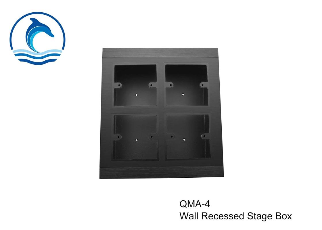 QMA-4 16 Sockets Wall Recessed Outlet Box High Durability With Four 86 Panels