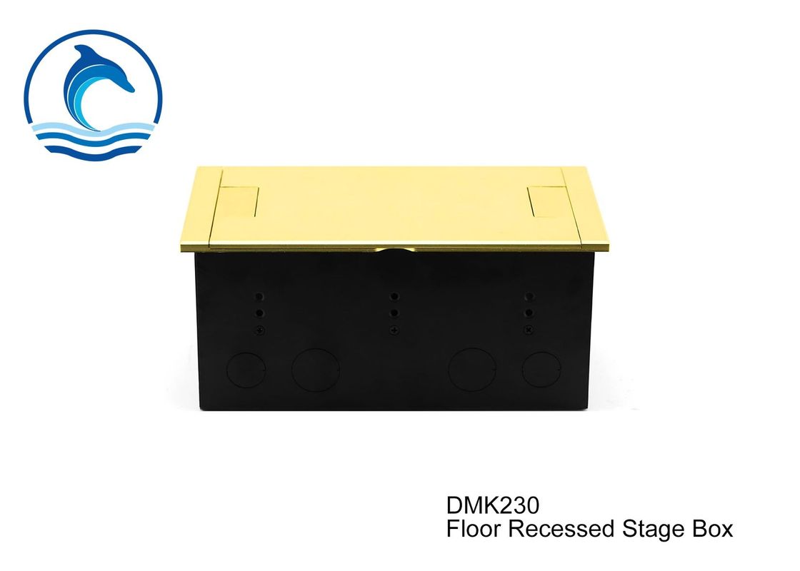 Multi Media Stainless Steel Outlet Box , Floor Socket Box Perfect Appearance