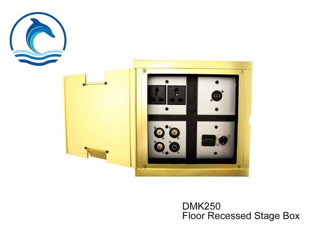 Floor Mounted Recessed Stage Box DMK250 235*235mm Easy To Assemble CE Approved