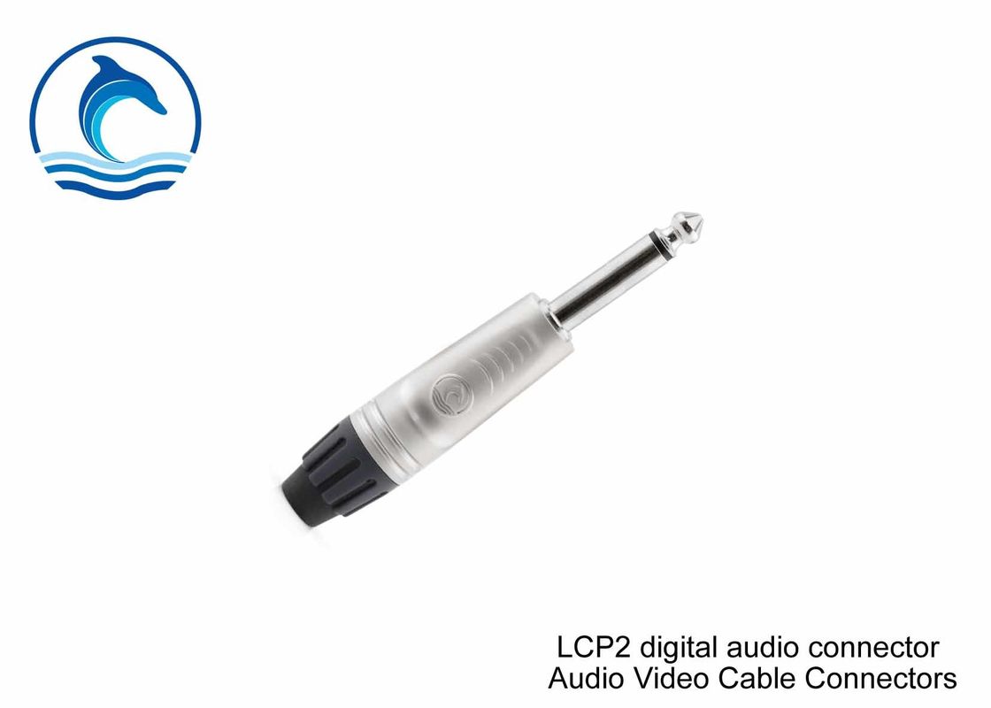 6.35mm 2 Pole Audio Video Cable Connectors LCP2 Digital Audio Connector