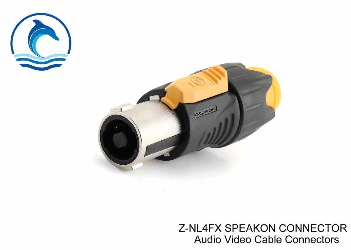 4 - Pole Audio Video Cable Connectors SpeakON Cable Connector Z-NL4FX