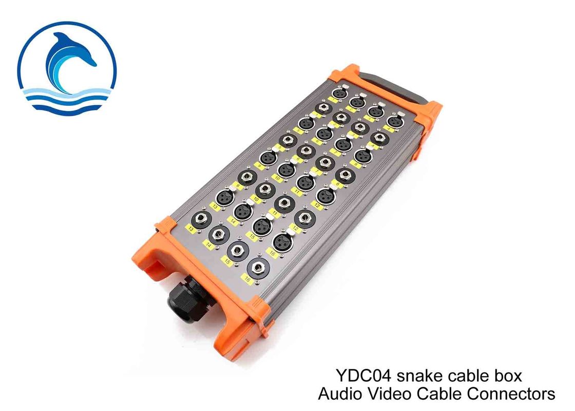 YDC04 16 Channel XLR Snake Box , Video Cable Connectors With Stage Box