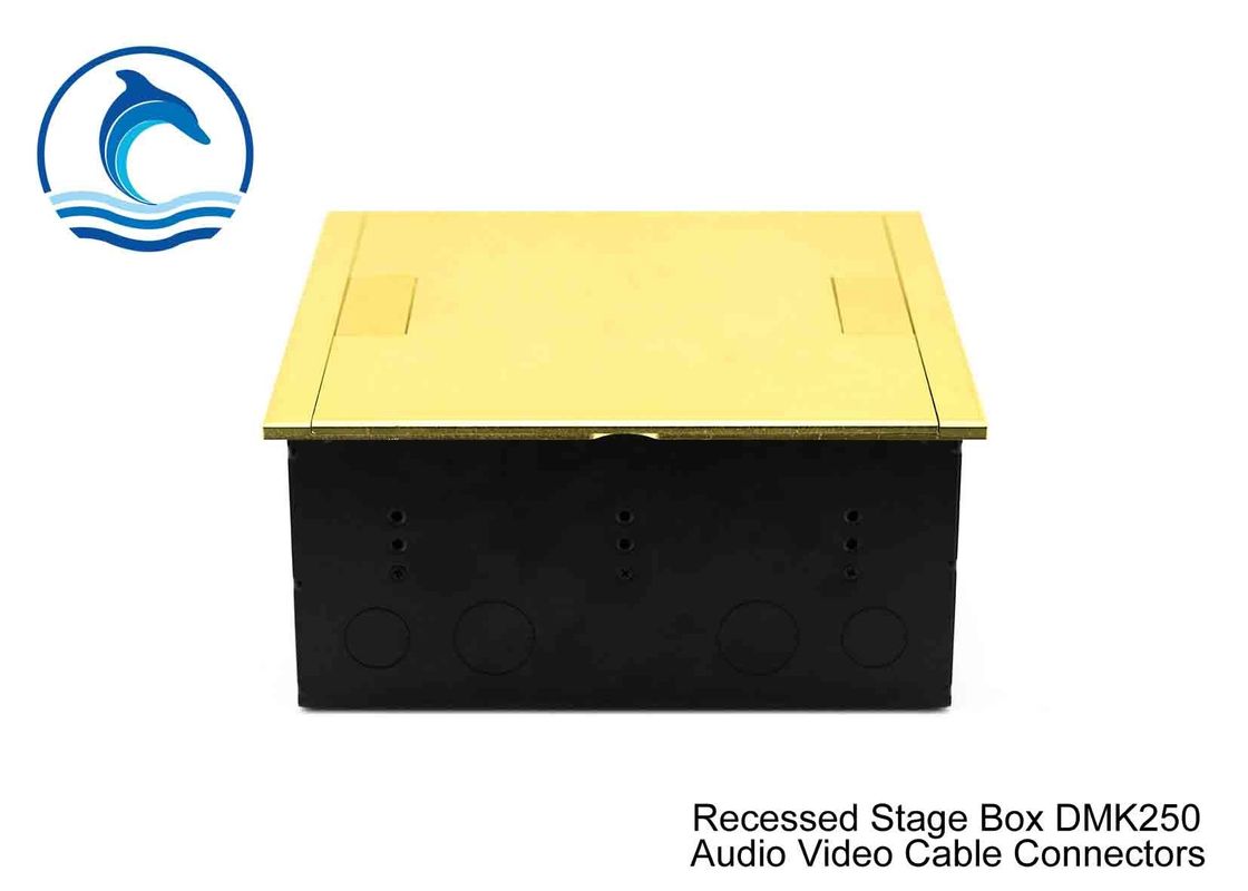 DMK250 Audio Video Cable Connectors Recessed Outlet Box / Floor Mount Electrical Box