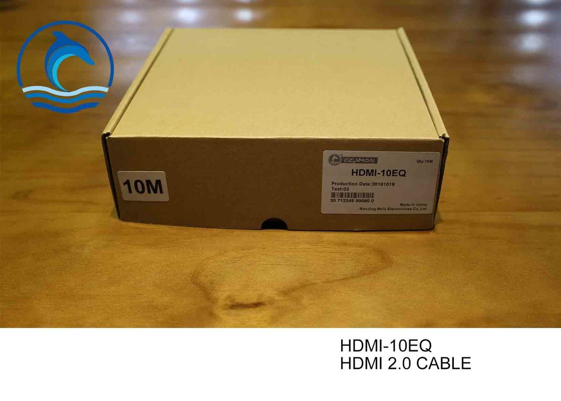 High Speed HDMI 2.0 Cable , Hdmi To Hdmi Cable 50ft HDMI-10EQ Optical Fiber Type