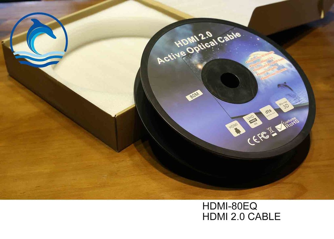 80m HDMI 2.0 Cable HDMI-80EQ Flexible Hdmi Extension Cable For Multimedia