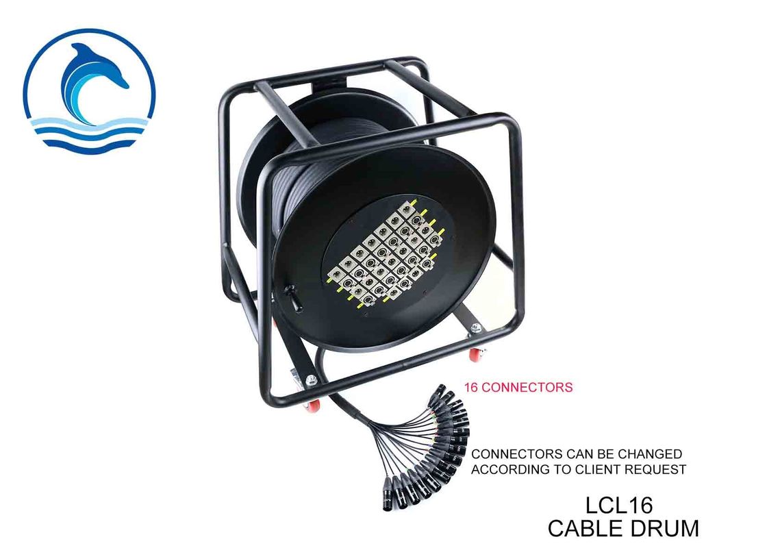 Retractable Empty Cable Drum Extension Cord Reel Uneasy To Deformation LCL16