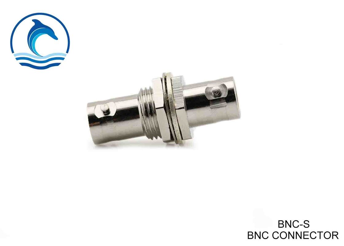 75ohm BNC Panel Mount Connector , BNC Video Connector BNC-S Custom Design