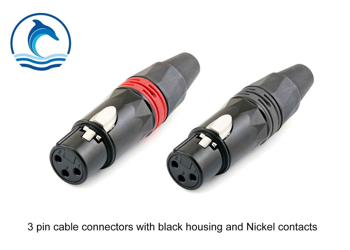 CL-3FXB 3 Pin XLR Audio Connector Female Audio Cables And Connectors