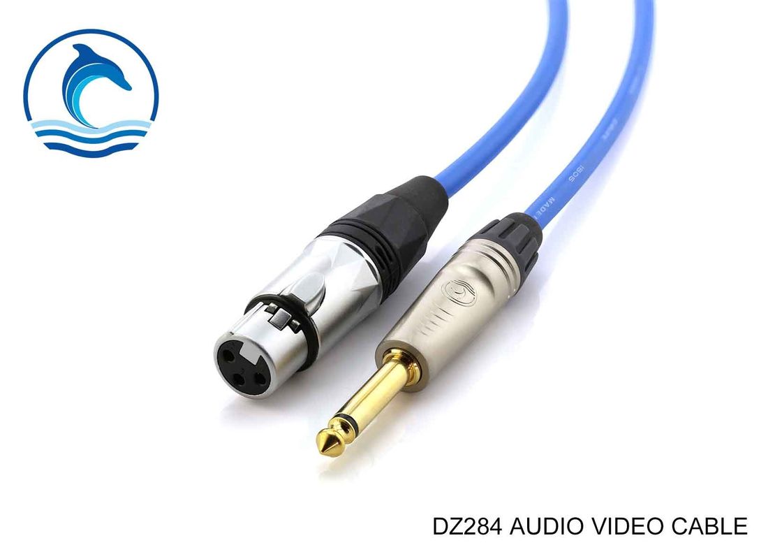6.35mm Stereo Audio Cable 6.35 6.5 Microphone Plug / Video To Video Cable