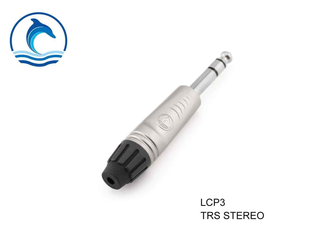 1/4" Stereo Jack TRS Microphone Connector Speaker Output Connector Crimp Terminal