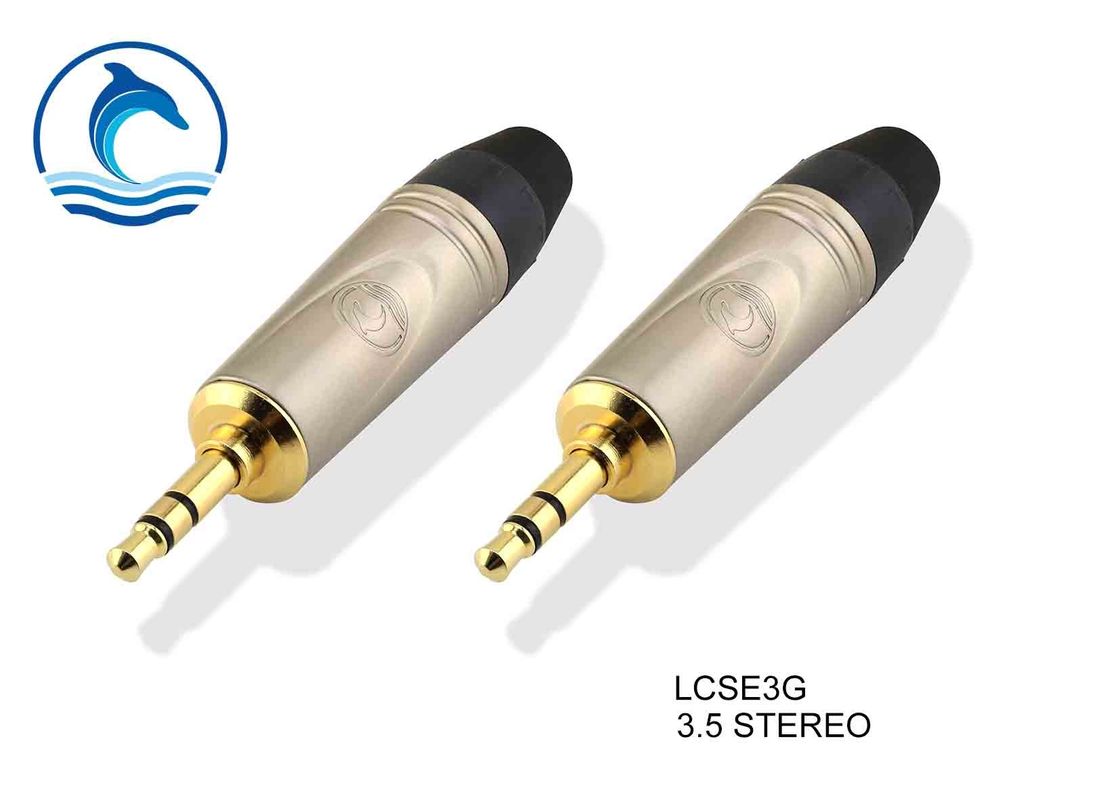 3.5mm LCSE3G 1/8" Speaker Cable Connectors For Telephone Switchboards