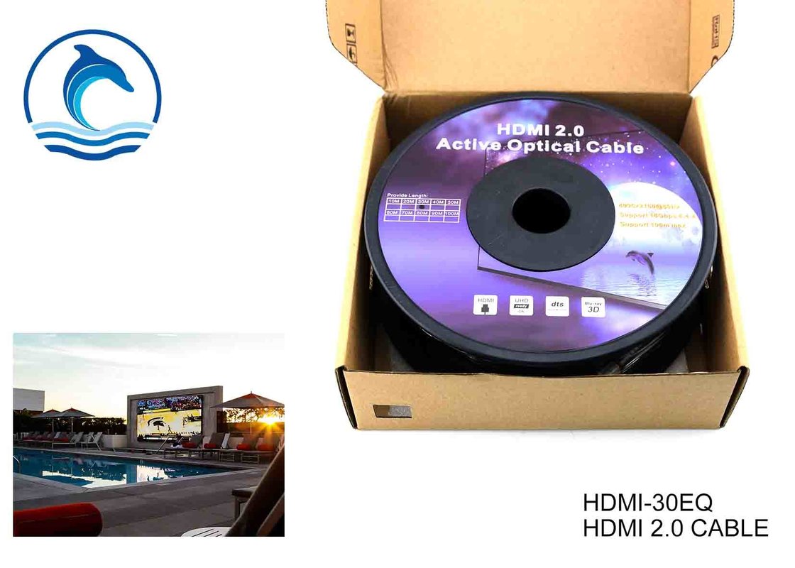 Super Speed Hdmi Extension Cable 10ft Optical Fiber Type For Multimedia