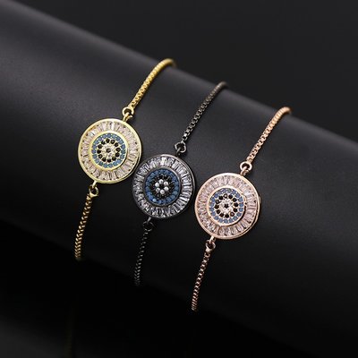 Fancy gold hand bracelet handmade women chain stone bracelet design for girls