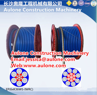 2160mpa,High breaking force crane wire rope,luff rope,non rotating wire rope