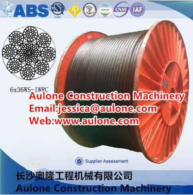 2160mpa,High breaking force crane wire rope,luff rope,non rotating wire rope