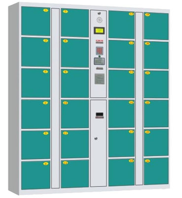School Intelligent Parcel Lockers 9 Door OEM Customized Size Key / Code Lock