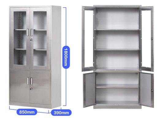 Book Storage Metal Vertical File Cabinets , 4 Door Metal Filing Cabinet