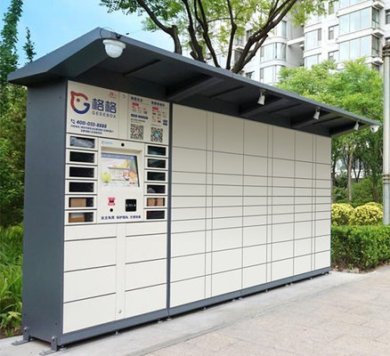 Customized Parcel Delivery Lockers , Package Storage Lockers Flame Resistance