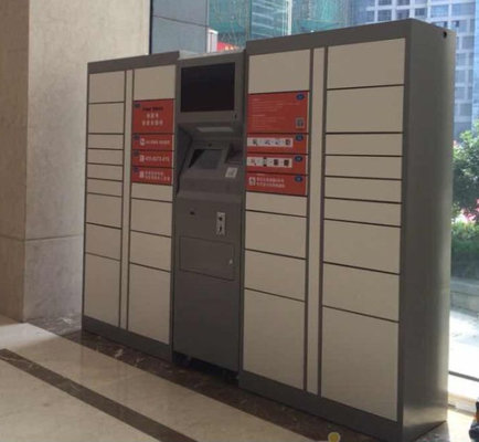 Waterproof Parcel Delivery Lockers Outdoor Logistic Touch Screen Design