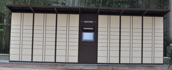 Waterproof Parcel Delivery Lockers Outdoor Logistic Touch Screen Design