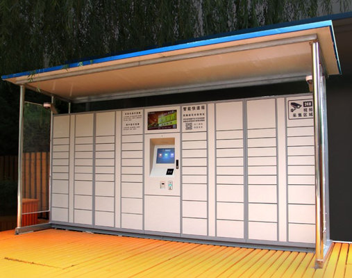 School Intelligent Parcel Lockers 9 Door OEM Customized Size Key / Code Lock