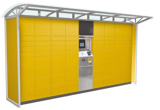 Non - Toxic Electronic Package Lockers Humanized Design Flat Smooth Surface