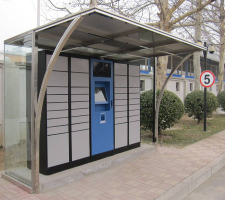 School Intelligent Parcel Lockers 9 Door OEM Customized Size Key / Code Lock