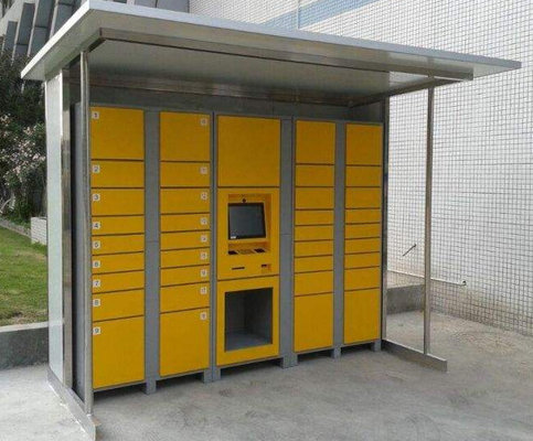 Customized Parcel Delivery Lockers Cold Roll Steel Sheet Material Impact Resistance