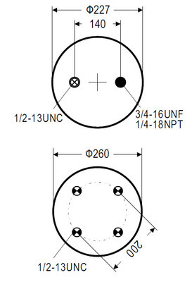 Good Performance Rolling Lobe Air Spring Firestone W01-358-9375 HENDRICKSON 50899002
