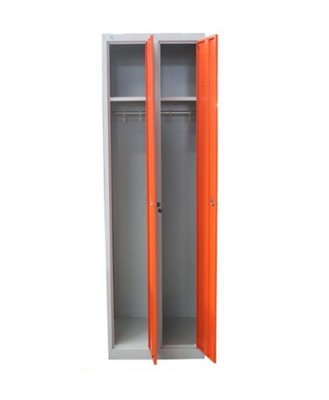 Vertical Heavy Duty Lockable Steel Cabinets Two Door Knock - Down Structure